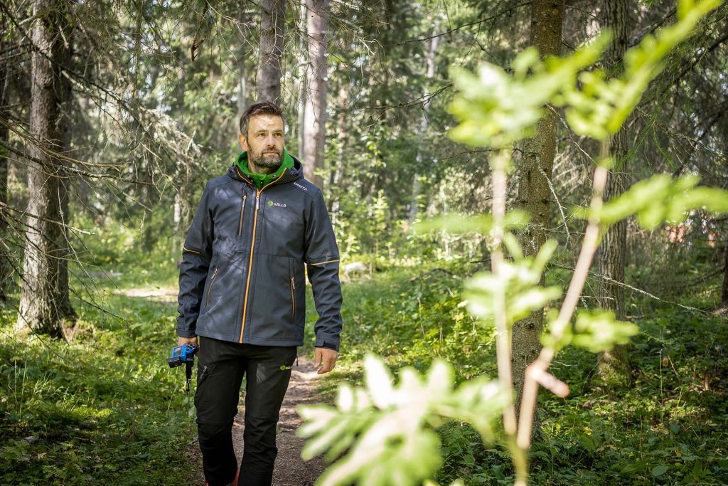 Jobb på hemmaplan en fördel som pappa - Gällö Skog